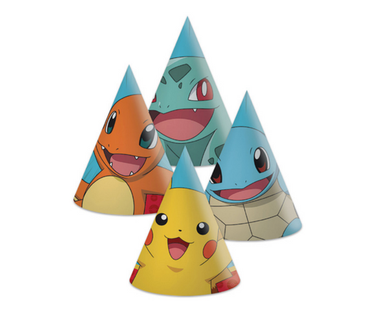 Pokemon party hats, pack of 6